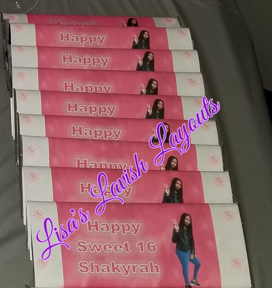 Chocolate candy bar wrappers (candy bars included) – Lisa's Lavish Layouts LLC